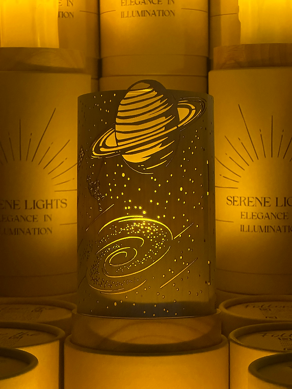 Serene Lights Handmade Swappable Motif Only - Space Cowboy – Terra Shepherd Boutique & Apothecary