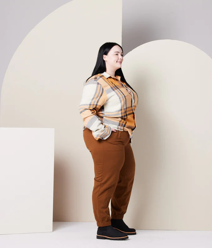 Known Supply GOTS Certified Organic Cotton Twill Lesley Pant in Spice ...