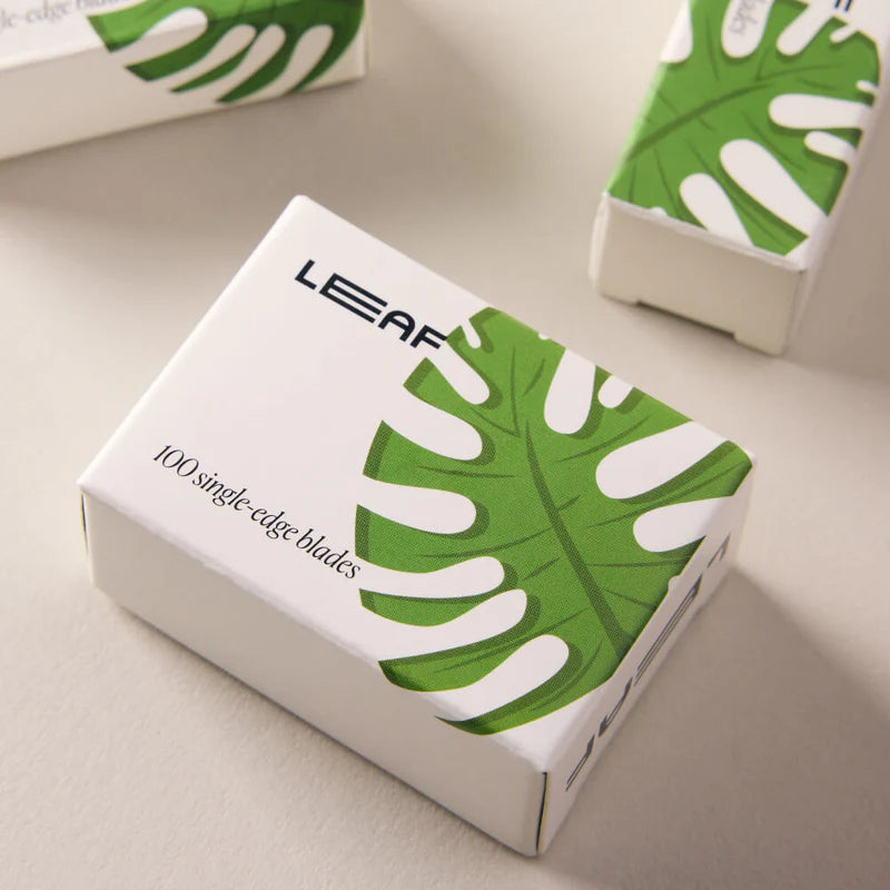 Leaf Shave 100 Single Edge Razor Blade Pack for Leaf, Thorn or Twig ...