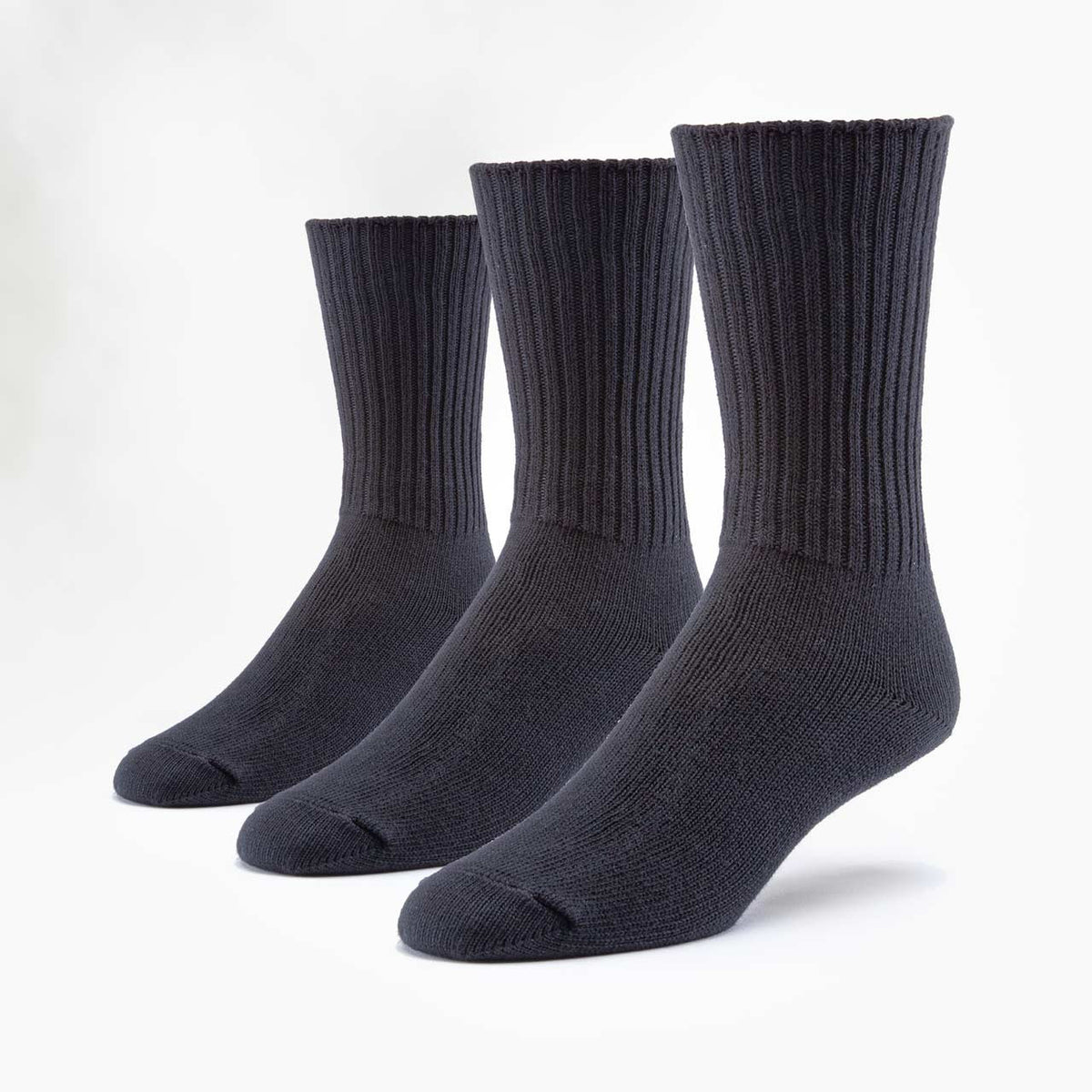 Maggie's Organics 3pk Organic Cotton Crew Socks - Black – Terra ...