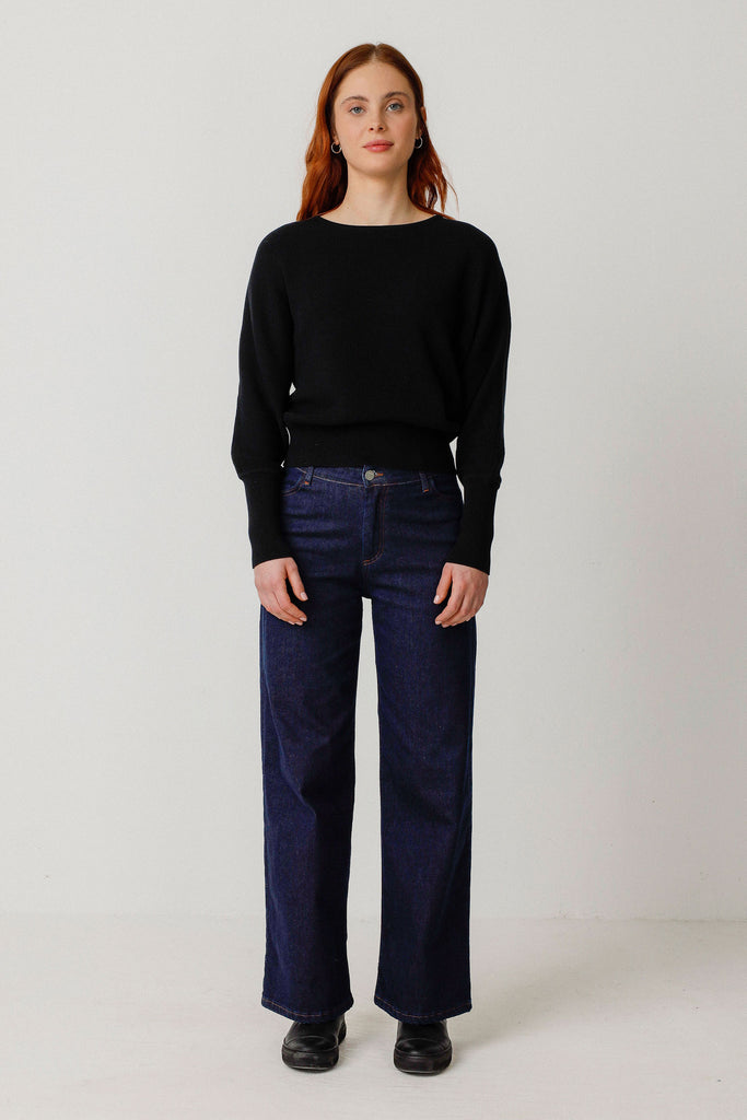 SKFK 100% GOTS Certified Organic Cotton IBAR Sweater - Black – Terra Shepherd Boutique & Apothecary