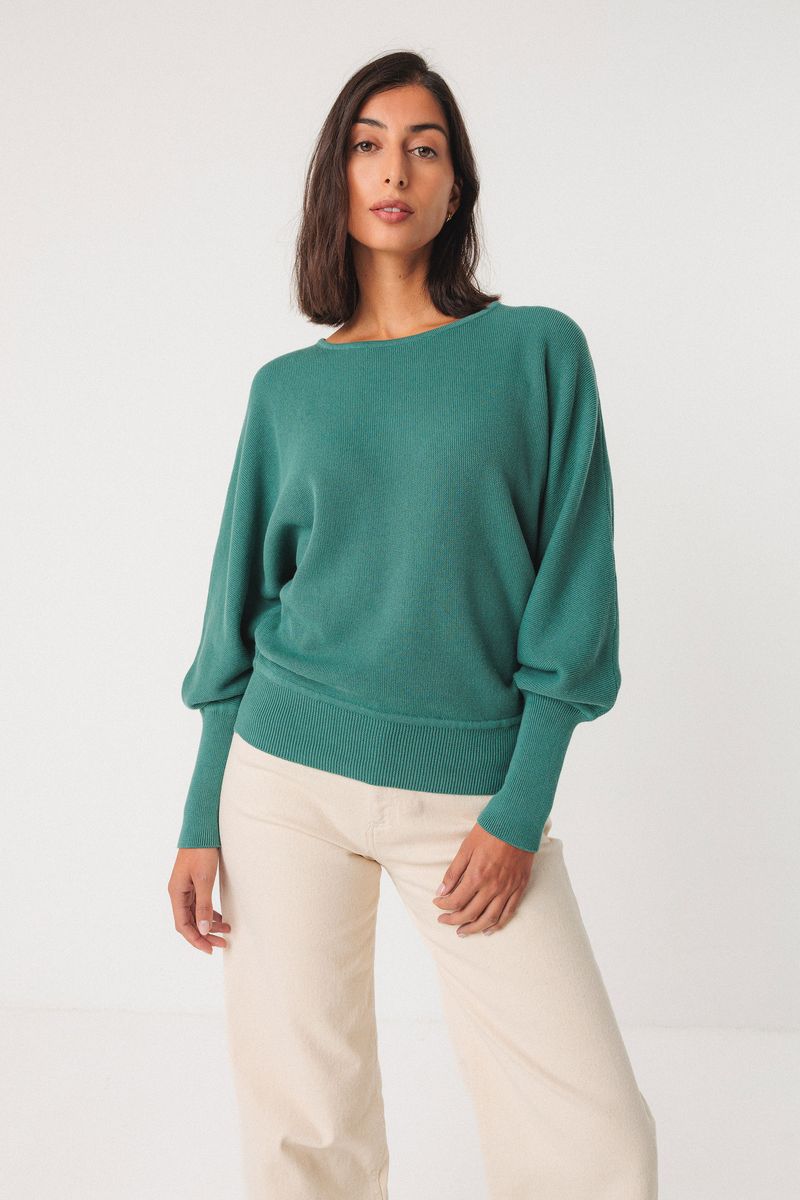 SKFK 100% GOTS Certified Organic Cotton IBAR Sweater - Sage Green ...