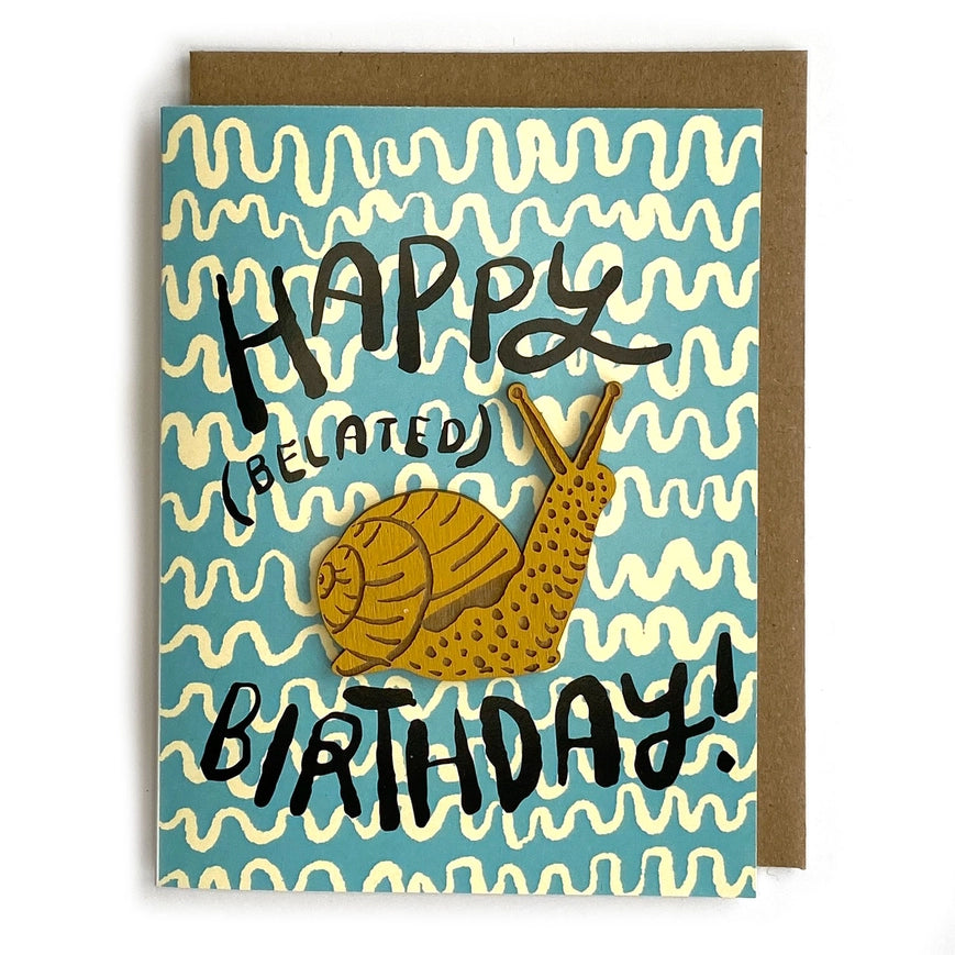 SnowMade Snail Magnet with Card - Happy [Belated] Birthday – Terra ...
