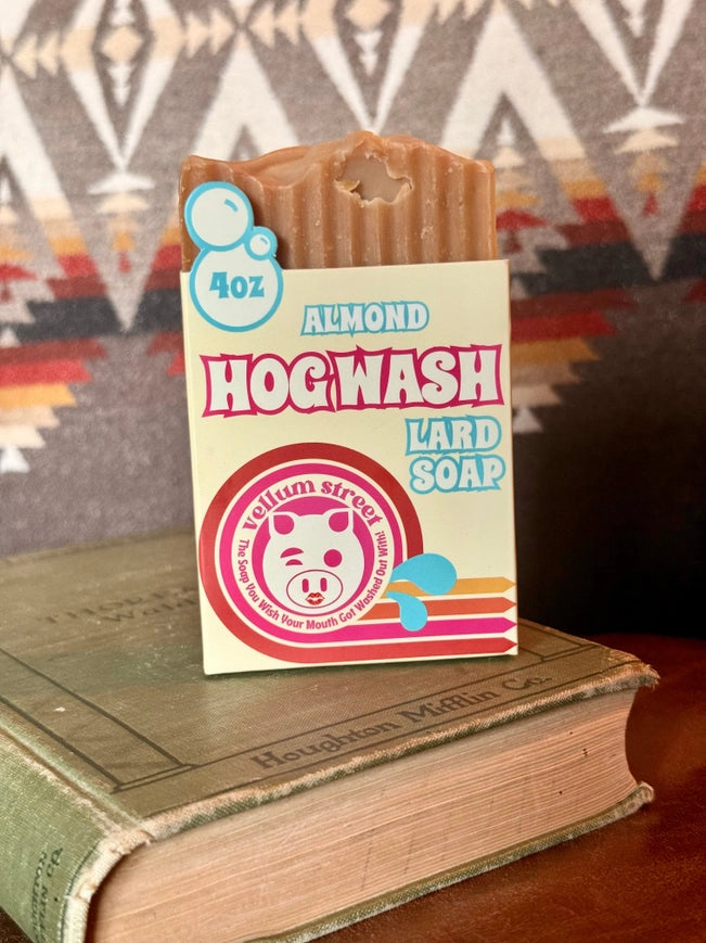Vellum Street Hog Wash ALMOND Lard Hand and Body Soap Bar – Terra ...